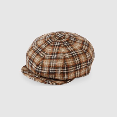 Gucci HA HA HA check hat in multicolour | GUCCI® SG