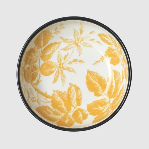 Set di due coppette Herbarium in porcellana gialla | GUCCI® Italia