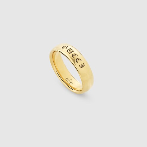 Gucci Promises 18k yellow gold ring 5mm in 18k yellow gold | GUCCI® Canada