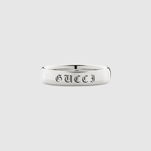 Gucci Promises 750 platinum ring 4mm in 950 platinum | GUCCI® UK