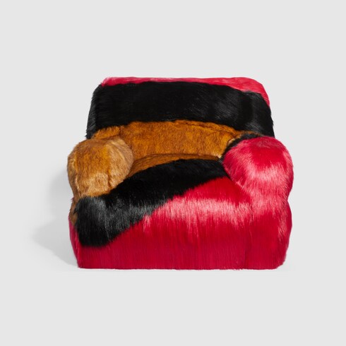 Ultra-plush series decorative piece in red, black and brown | GUCCI® Canada