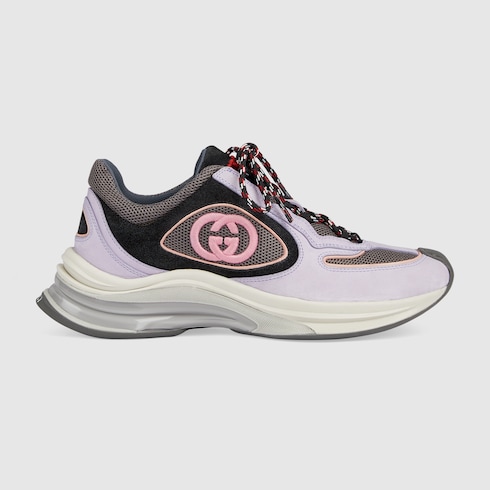 Women's Gucci Run sneaker in lilac suede | GUCCI® TH