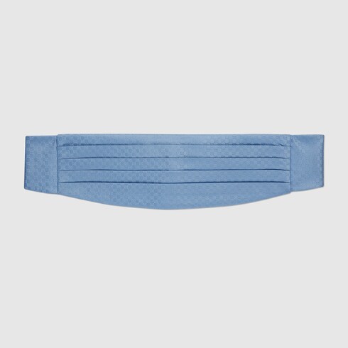 Silk cummerbund in light blue | GUCCI® SG