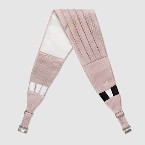 Silk cummerbund in Pink Silk | GUCCI® SI