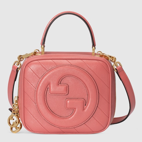 〔グッチ ブロンディ〕トップハンドルバッグピンク レザー | GUCCI® JP