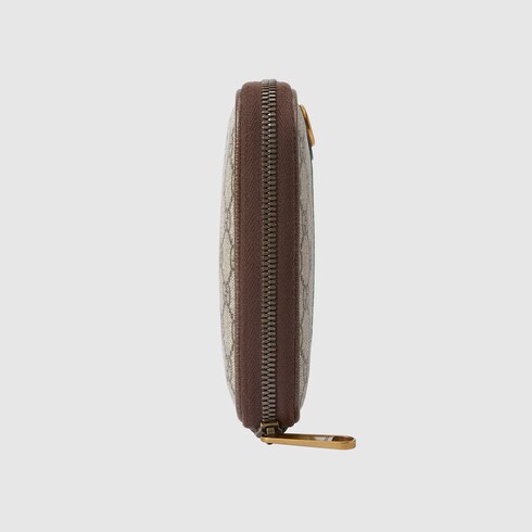 Gucci Savoy cable case in beige and ebony Supreme | GUCCI® SG