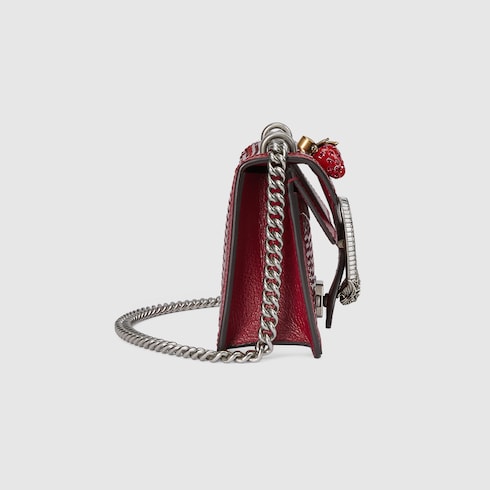Dionysus small sequin shoulder bag in Red Fabric | GUCCI® SI