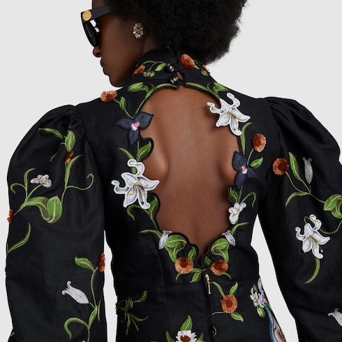 Posion mini dress in multicolor | GUCCI® IE