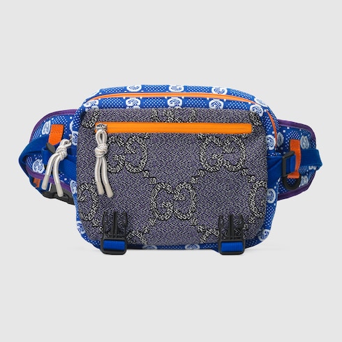 GG nylon small backpack in Blue Purple Grey Fabric Nylon | GUCCI® SI