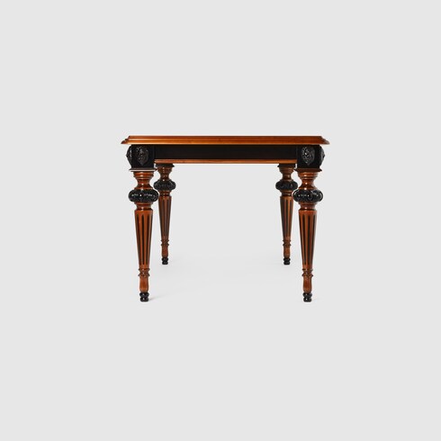 Large wooden table in brown and black | GUCCI® NL