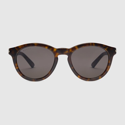 Round-frame sunglasses in Brown Undefined | GUCCI® SI