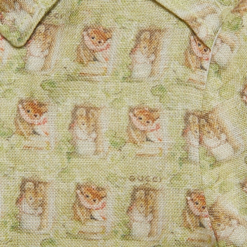 Peter Rabbit™ x Gucci linen jacket in Green Ready-to-wear | GUCCI® SI