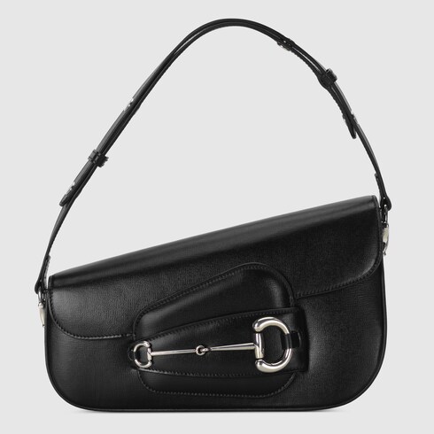 Gucci Horsebit 1955 shoulder bag in black leather | GUCCI® NL