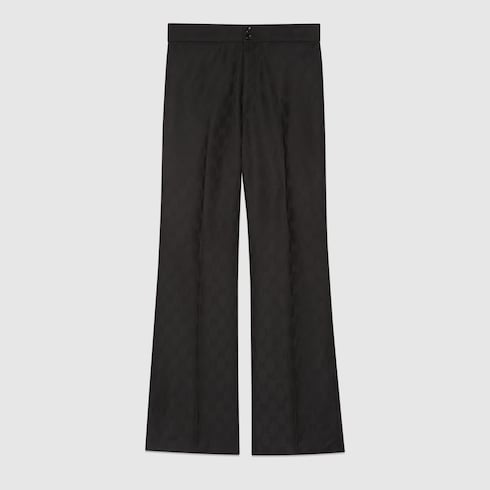 GG wool jacquard pant in black | GUCCI® NL