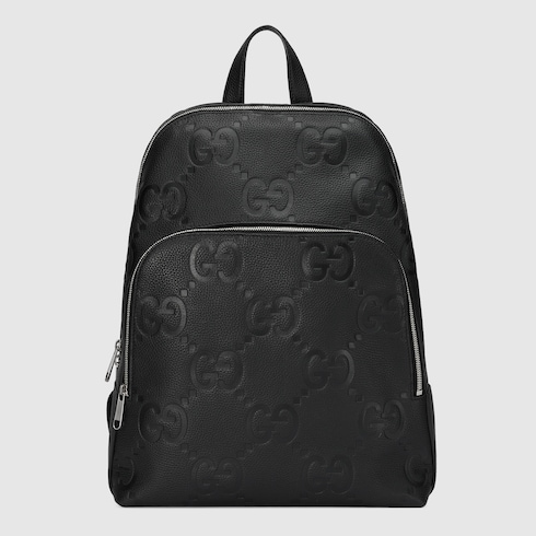 Medium backpack in Black Leather | GUCCI® SI