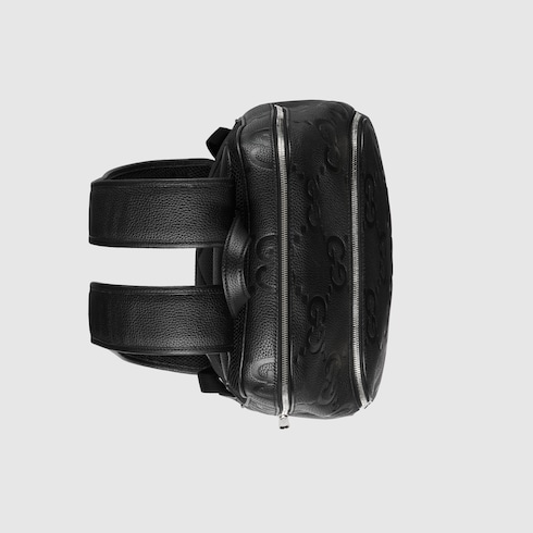 Medium backpack in Black Leather | GUCCI® SI