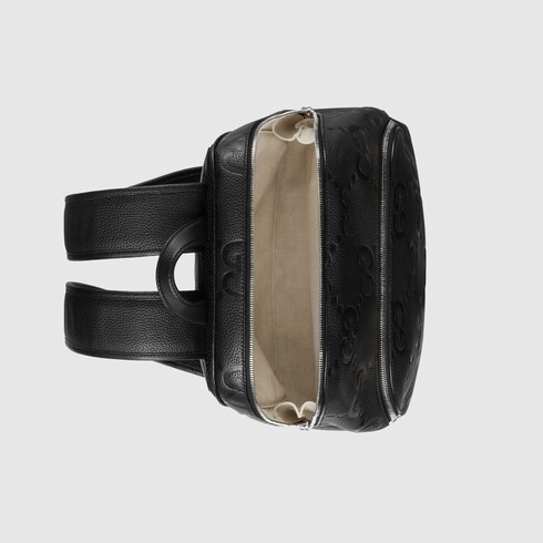 Medium backpack in Black Leather | GUCCI® SI