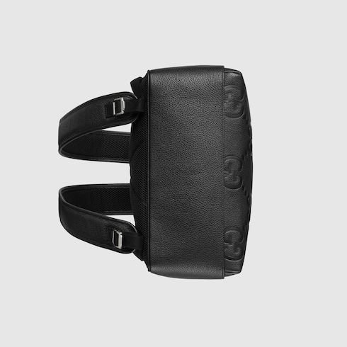 Medium backpack in Black Leather | GUCCI® SI
