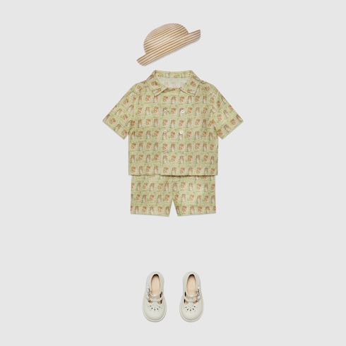Peter Rabbit™ x Gucci linen jacket in Green Ready-to-wear | GUCCI® SI