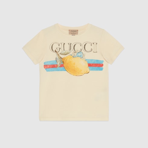 Peter Rabbit™ x Gucci T-shirt in off white | GUCCI® BG