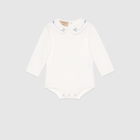 Peter Rabbit™ x Gucci cotton jersey one-piece in white | GUCCI® UK