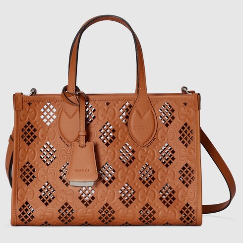 Ophidia small tote bag in light brown leather | GUCCI® Canada