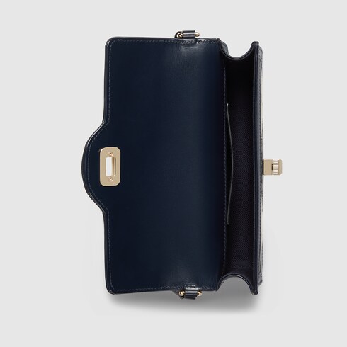 Gucci Luce mini shoulder bag in Blue GG Canvas | GUCCI® SI