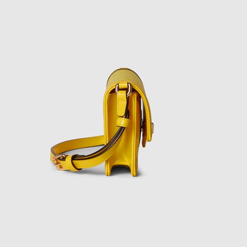Gucci Luce mini shoulder bag in Yellow GG Canvas | GUCCI® SI