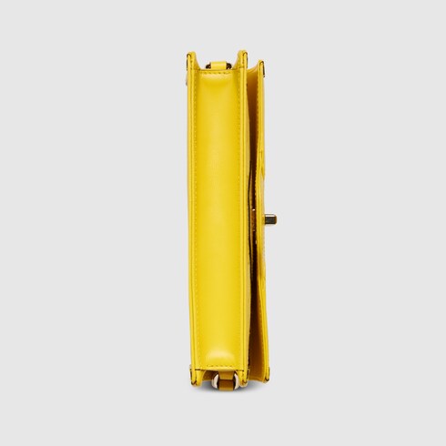 Gucci Luce mini shoulder bag in Yellow GG Canvas | GUCCI® SI