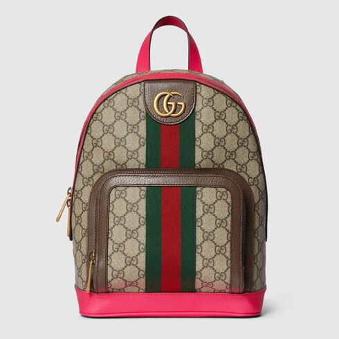 Ophidia GG small backpack in Beige Pink GG Canvas | GUCCI® SI
