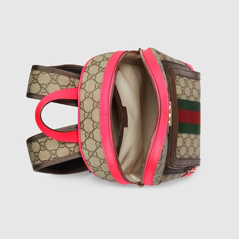 Ophidia GG small backpack in Beige Pink GG Canvas | GUCCI® SI