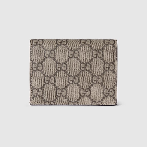 GG Marmont card case in Beige Leather | GUCCI® SI