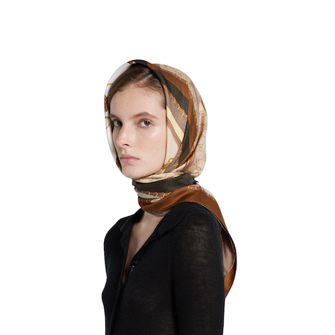 Printed silk scarf store