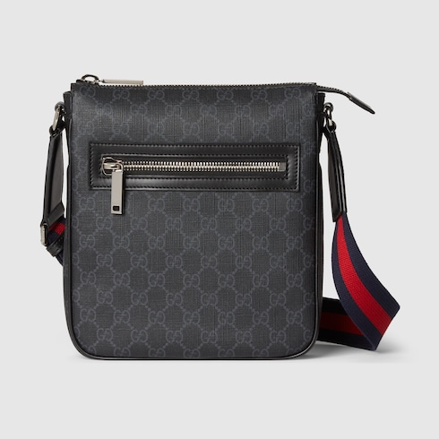 GG cross-body bag in Black Original GG Fabric | GUCCI® SI