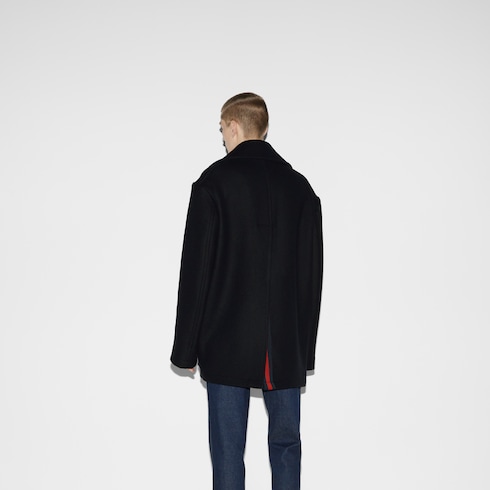 Wool coat in Blue Undefined | GUCCI® SI Wool coat in Blue Undefined | GUCCI® SI