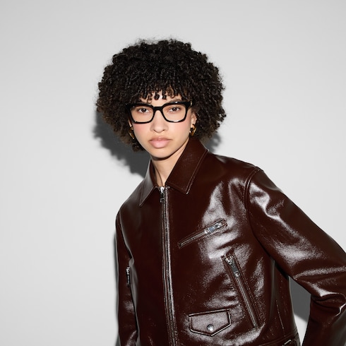 Occhiale squadrato in nero | GUCCI® IT