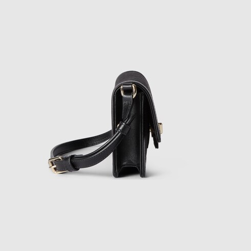 Gucci Luce mini shoulder bag in Black GG Canvas | GUCCI® SI
