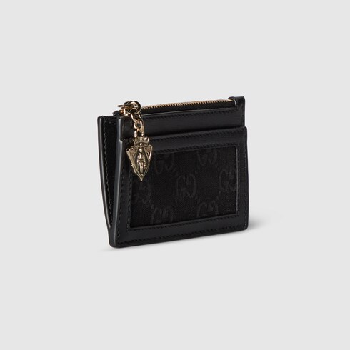 GG card case wallet in Black GG Canvas | GUCCI® SI