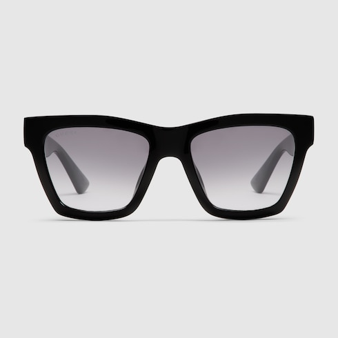 Lunettes de soleil œil-de-chat en noir | GUCCI® FR