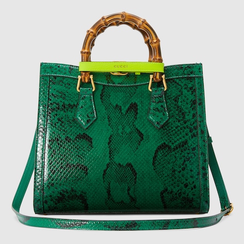 Gucci Diana python small bag in Green Precious Skins | GUCCI® SI
