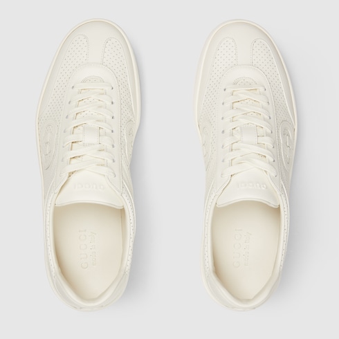 Men's Interlocking G trainer in White Leather | GUCCI® SI