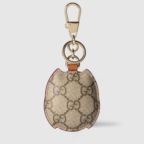 Owl-shaped keychain in Beige GG Canvas | GUCCI® SI
