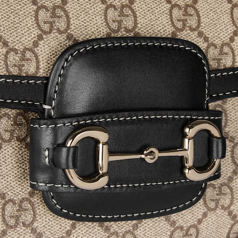 Gucci Horsebit 1955 Soft small top handle bag in Beige GG Canvas ...