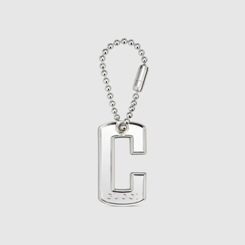 C charm in 925 sterling silver | GUCCI® UK