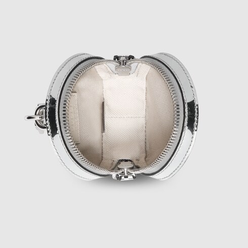 Keychain with GG in Silver Original GG Fabric | GUCCI® SI