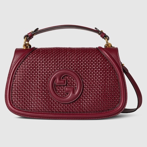 Sac à main Gucci Blondie grand format en cuir rouge Rosso Ancora ...