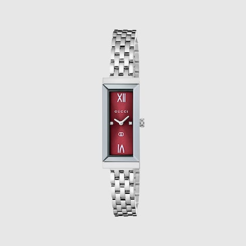 G-Frame watch, 14x34mm in steel | GUCCI® US