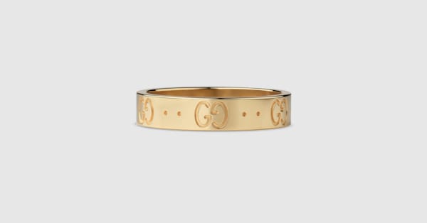 Icon Thin Band In Yellow Gold | GUCCI® US