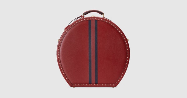 Gucci Savoy hat box in red leather | GUCCI® UK