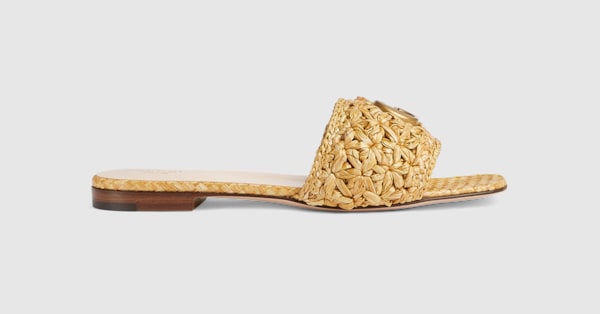 Claquettes de Luxe Femme | Tongs en Cuir de Luxe - 2 | GUCCI® FR